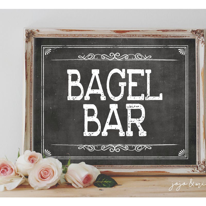 Bagel Bar Sign - Etsy