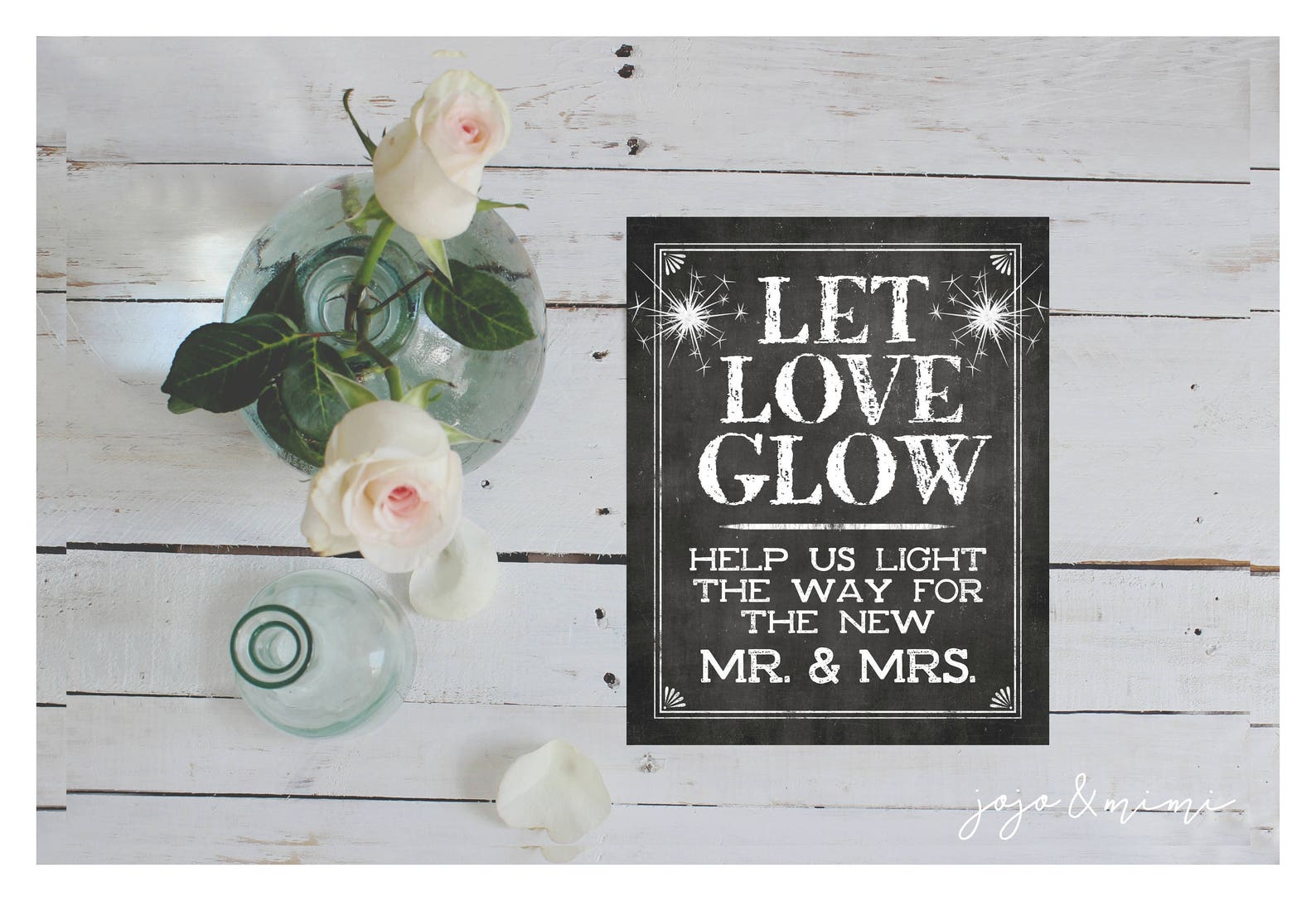 INSTANT 'let Love Glow Light the Way for the New Mr. and | Etsy Australia