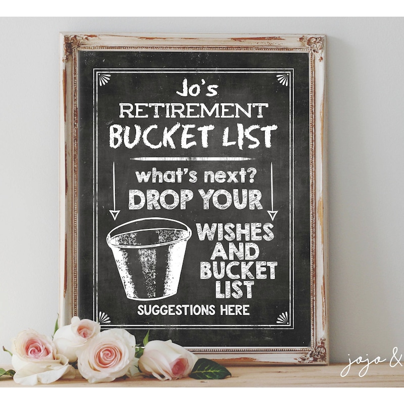 Retirement Bucket List - Etsy