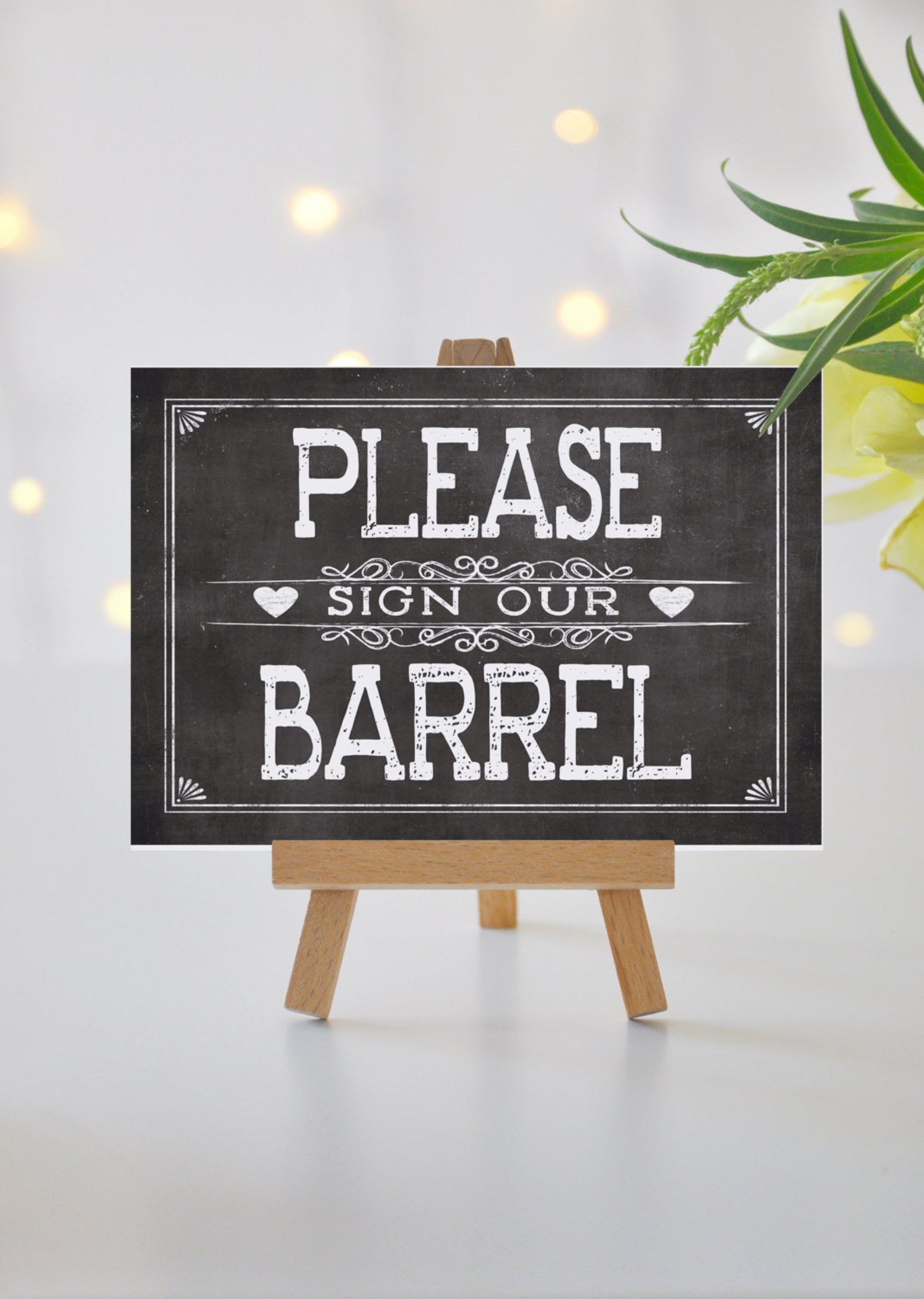 Instant 'please Sign Our Barrel' Printable Wedding - Etsy