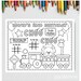 PERSONALIZED BEE Happy Birthday Printable Placemat Activity Bee Theme ...