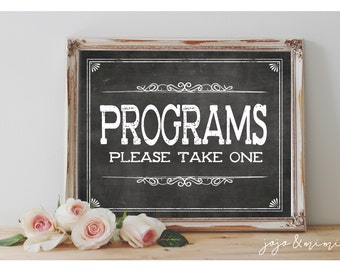 Custom Wedding Bridal Party Elegant Gold Program Sign Wedding - Etsy