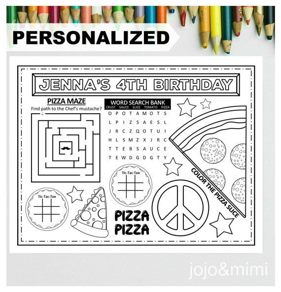 Pizza Shaped Mazes For Kids