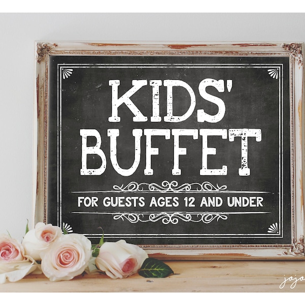 Chalkboard Buffet - Etsy