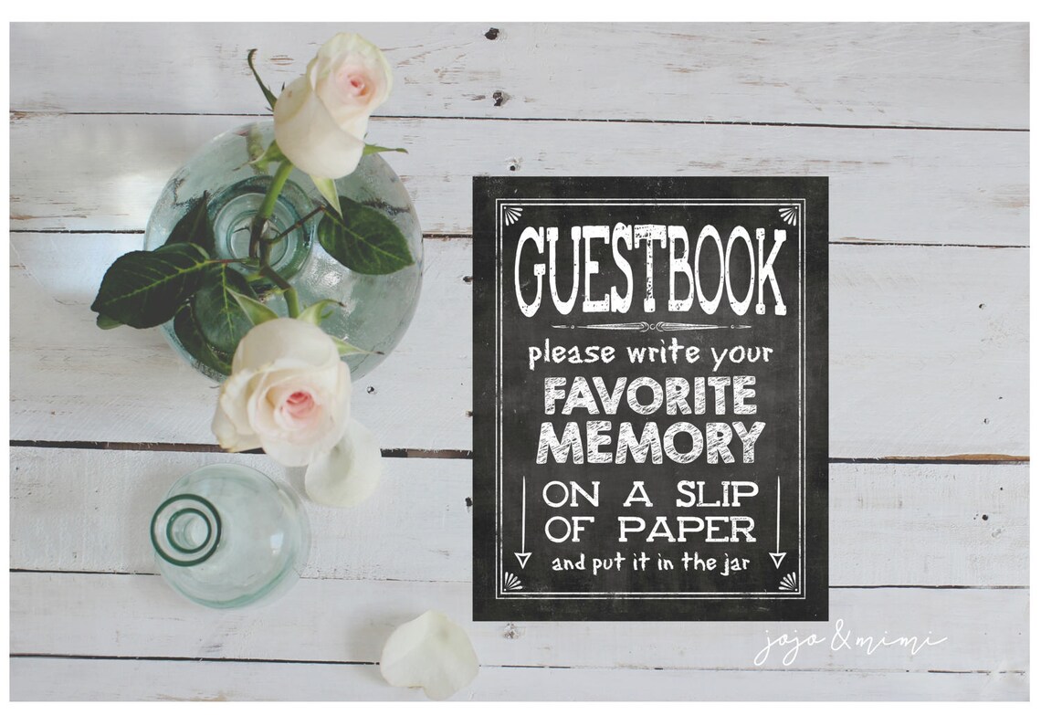 Instant 'please Write Your Favorite Memory on a Slip of - Etsy Australia