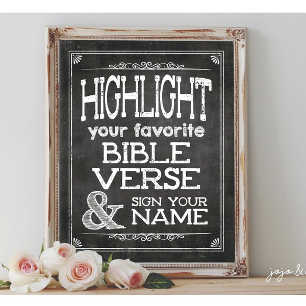 Verse Chalkboard - Etsy