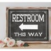 Instant RESTROOM THIS WAY Printable Directional Left/right Wedding ...