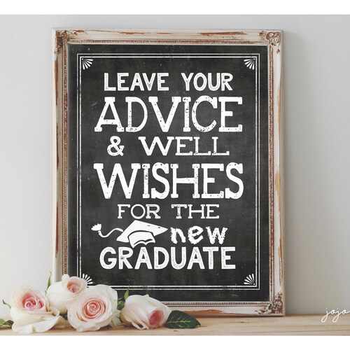 Advice for the Graduate Printable Graduation Advice Cards - Etsy