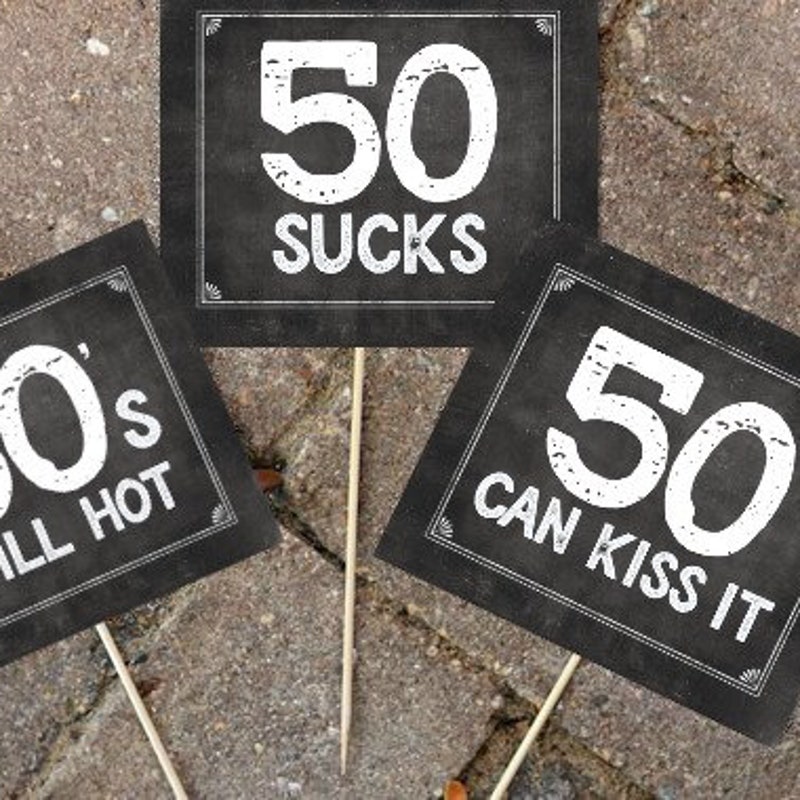 Yrs on 50 Signs - Etsy