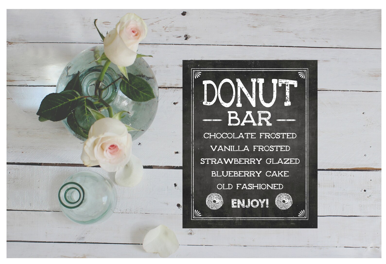 Custom 'DONUT BAR' Printable Sign Chalkboard Printable - Etsy