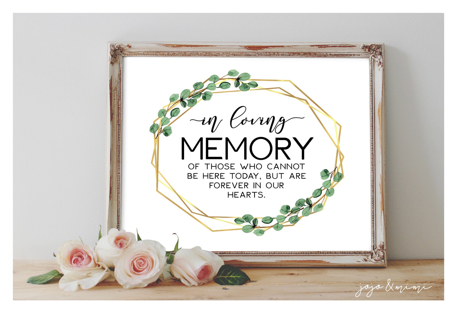 Instant 'in Loving MEMORY' Printable Sign Loved Ones - Etsy
