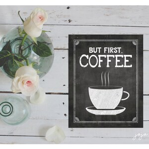 Instant 'but First, COFFEE' Printable Coffee Bar Sign Wedding OR Event ...