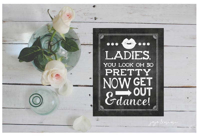 Instant 'you Look OH SO PRETTY Now Get Out and Dance' | Etsy