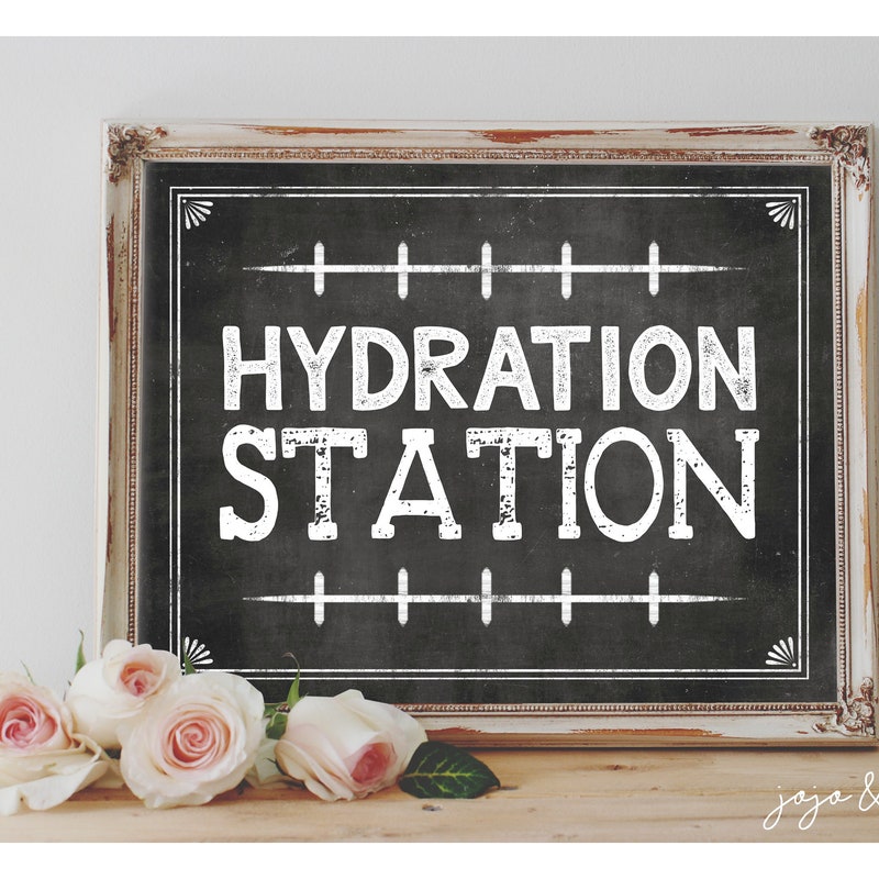 Hydration Station Sign - Etsy