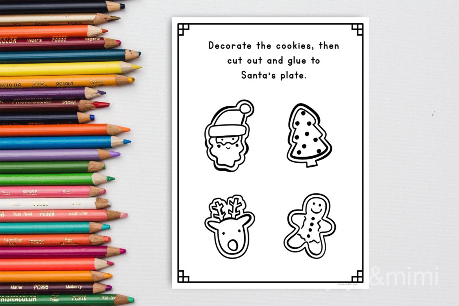HOLIDAY Printable Christmas Activity Bundle I Spy Gingerbread Coloring ...