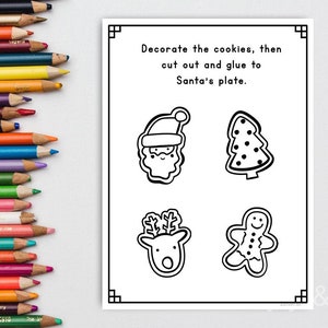 HOLIDAY Printable Christmas Activity Bundle I Spy Gingerbread Coloring ...