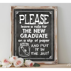 Instant 'please Leave a Note for the New Graduate' Printable Graduation ...