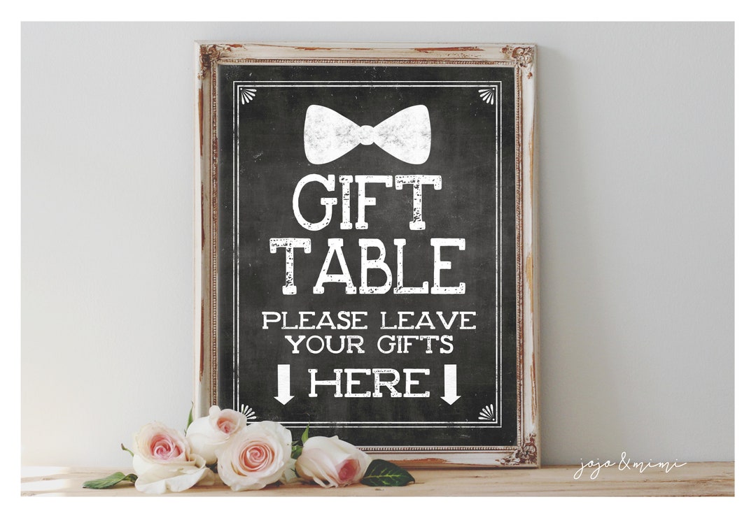 Instant 'GIFT TABLE' Please Leave Gifts Here Printable 8x10 Sign Baby ...