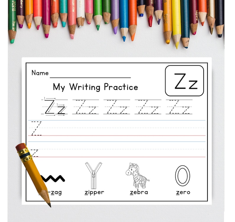 Handwriting Practice Letters Aa-zz Worksheets Printable - Etsy
