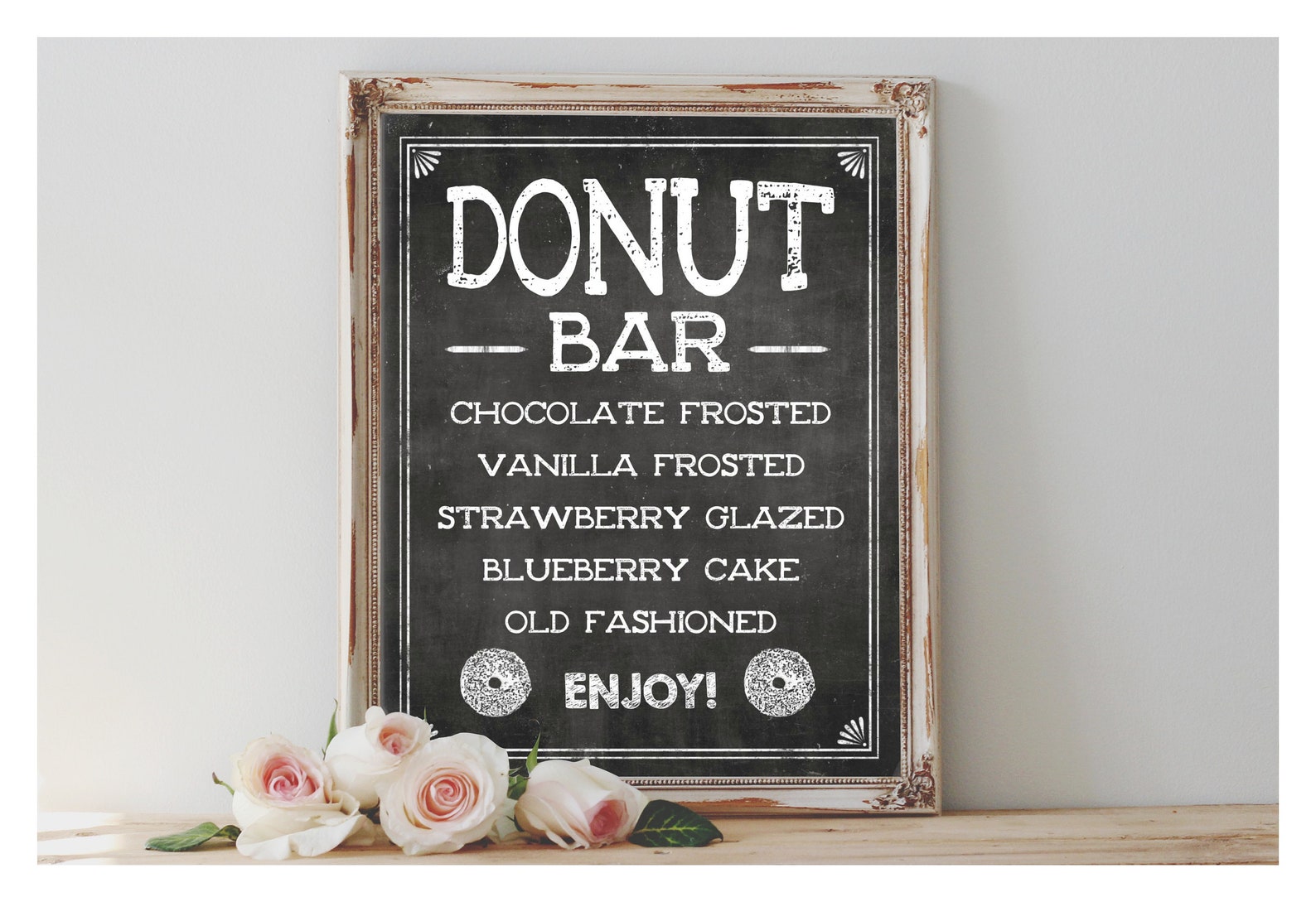Custom 'DONUT BAR' Printable Sign Chalkboard Printable - Etsy