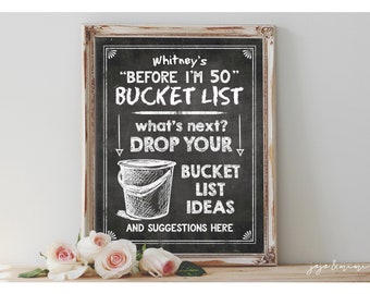 Printable Bucket List - Etsy
