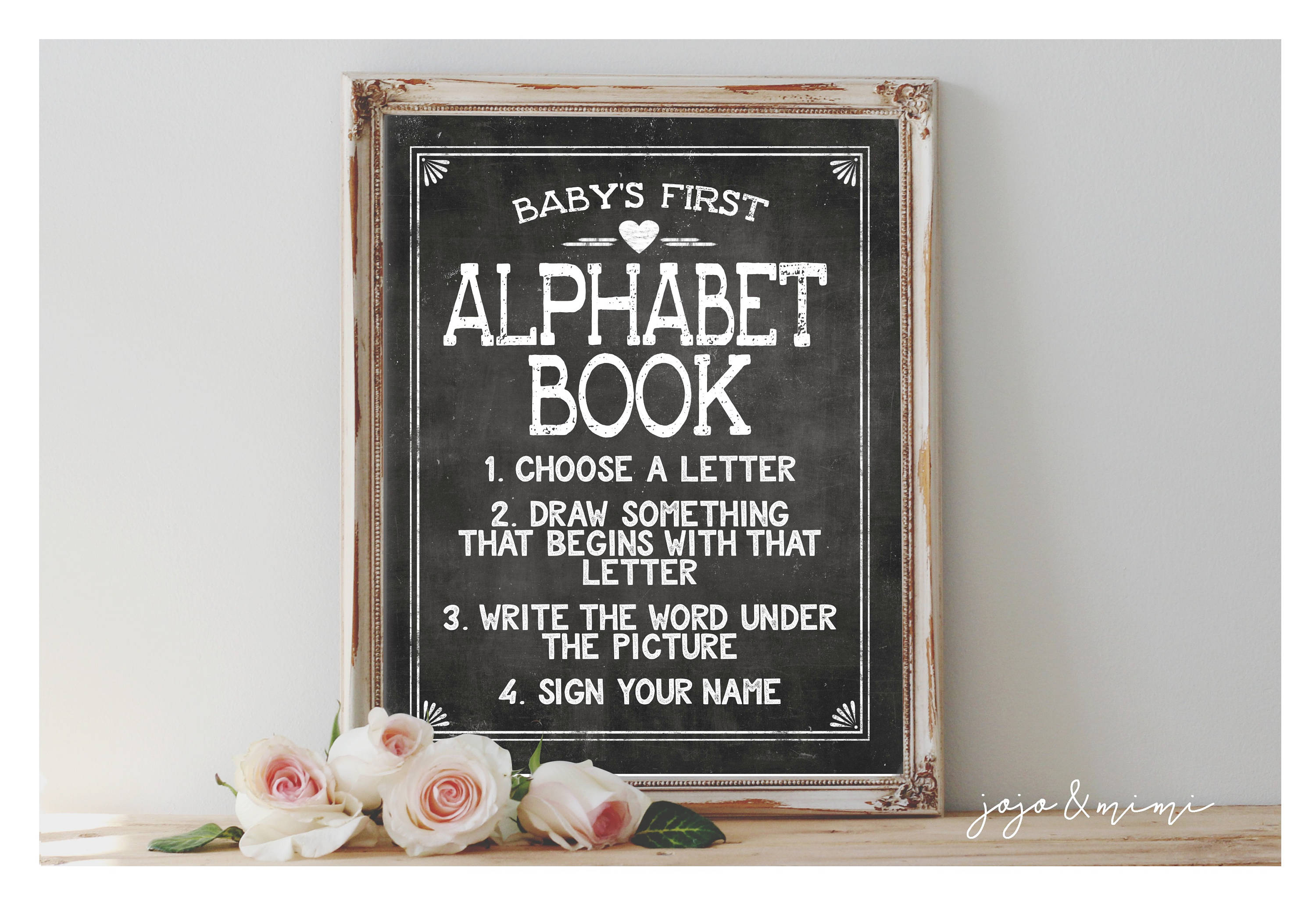 Instant 'Baby's First Alphabet Book' Printable | Etsy
