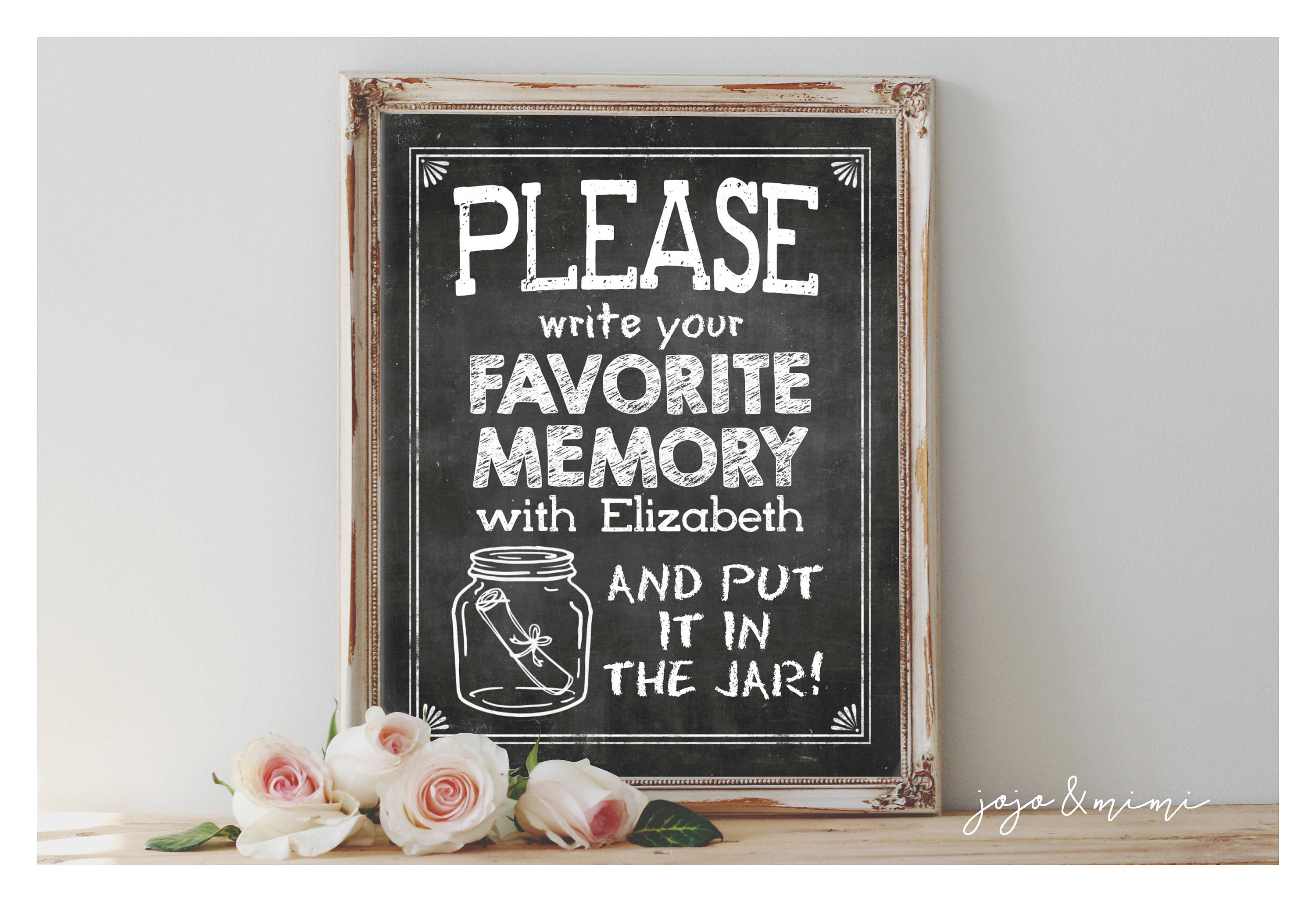 Personalized 'please Write Your Favorite Memory With NAME | Etsy Australia