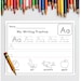 Handwriting Practice Letters Aa-zz Worksheets Printable Alphabet ...