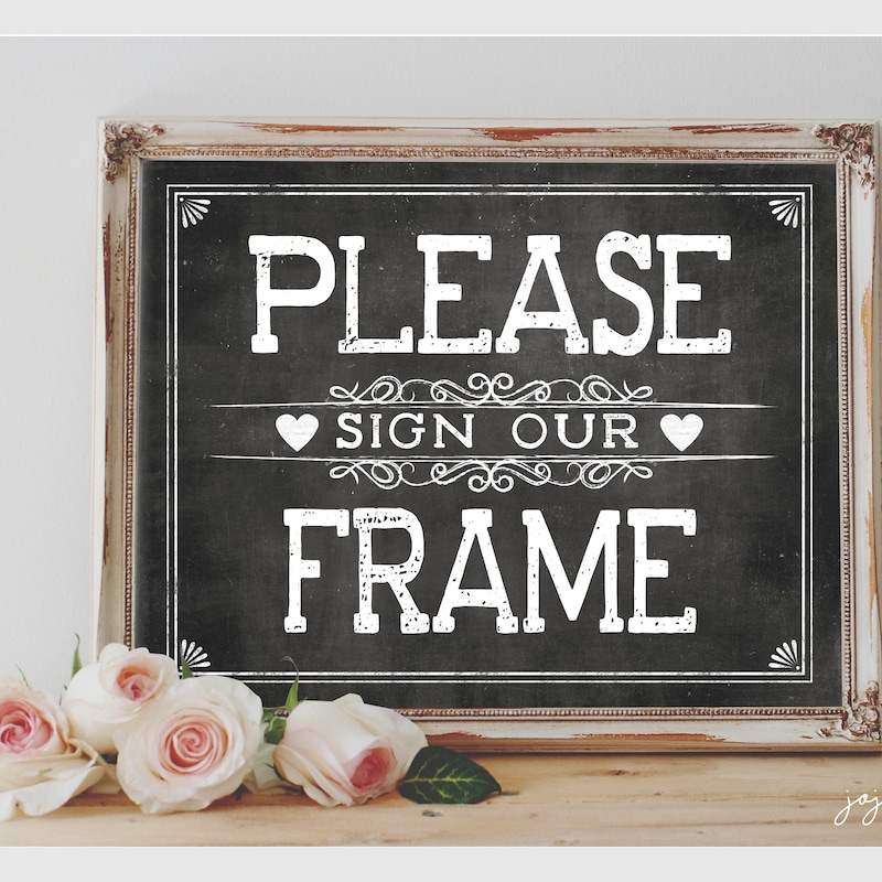 Sign Our Photo Frame - Etsy