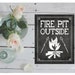 Instant 'FIRE PIT OUTSIDE' Printable Chalkboard Printable Party Wedding ...