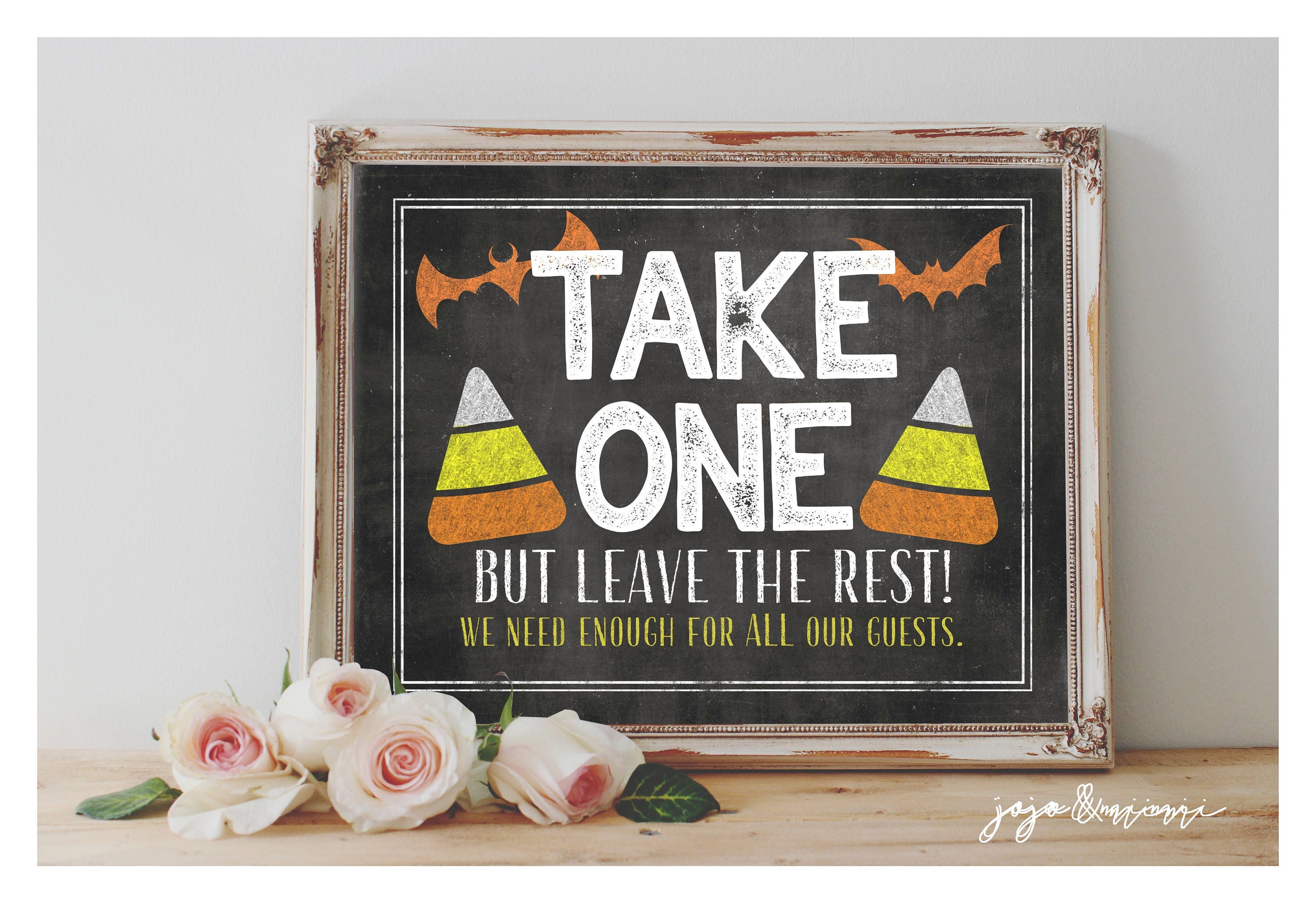 Instant 'TAKE ONE but Leave the Rest' Halloween | Etsy Australia