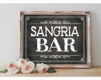 Sangria Bar Sign | Etsy