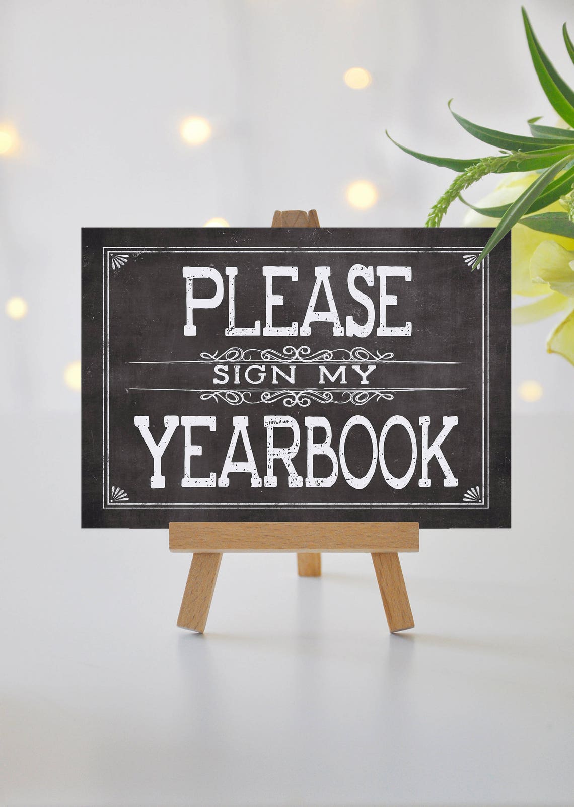 Instant 'please Sign My Yearbook' Printable Graduation - Etsy