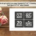 Instant 70th Birthday Candy Jar Signs Table Decoration Printable Mini ...