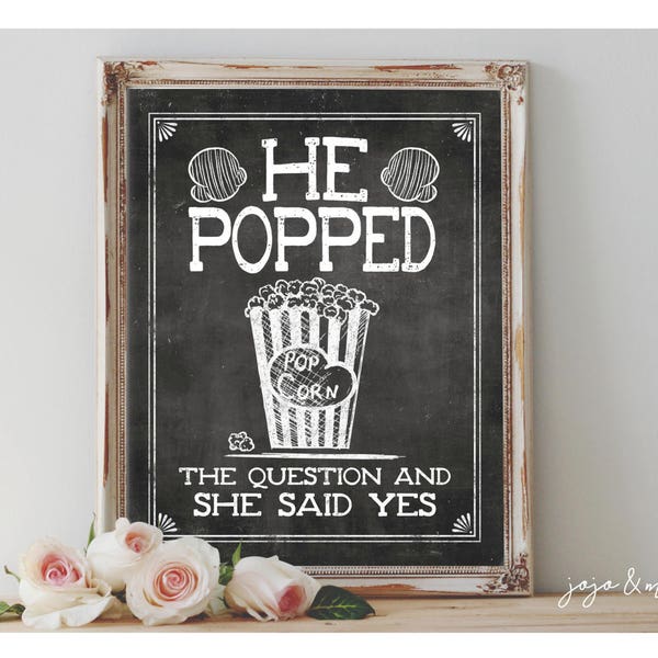He Popped the Question - Etsy