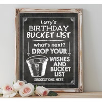 50 Before 50 Bucket List | Personalisation | Personalised Bucket List ...