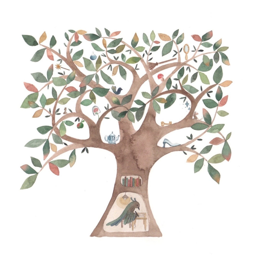 Fairy Tale Tree, Folktale Art, Fairytale, Watercolour. - Etsy