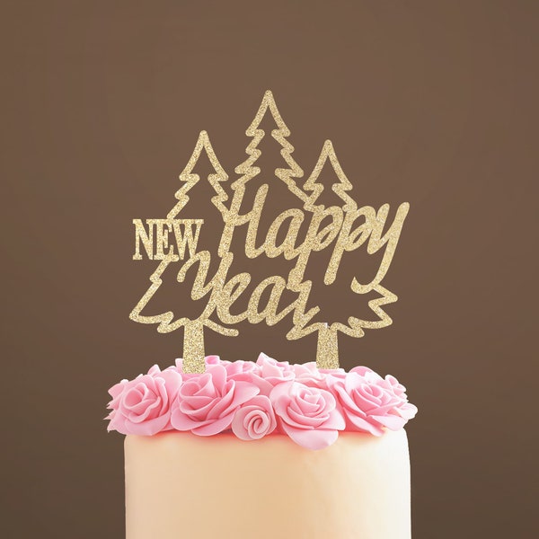 New Year Cake Topper - Etsy
