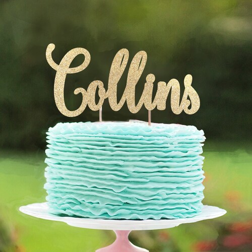 Custom Text Cake Topper Personalized Name Birthday Cake - Etsy