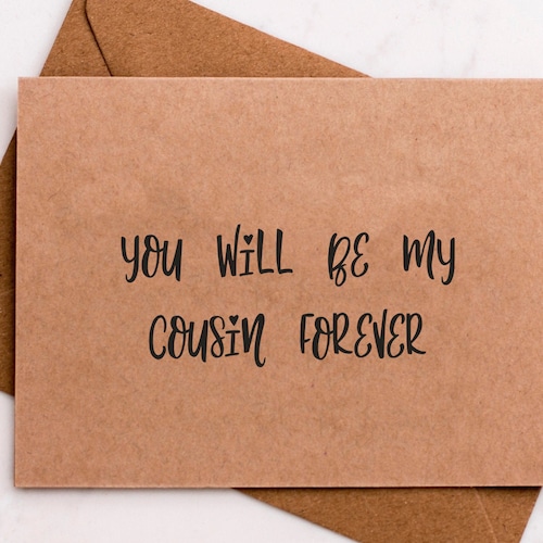 Cousin Bridesmaid Proposal Cousin Wedding Card Asking Cousin | Etsy