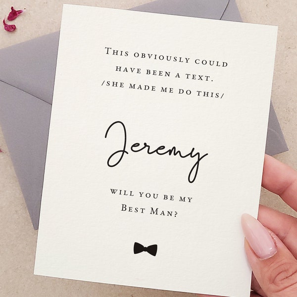 This Could Have Been a Text Groomsmen Card - Etsy