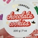 Custom Bakery Retro Label Round Cookie Stickers Gold Foil Food Stickers ...