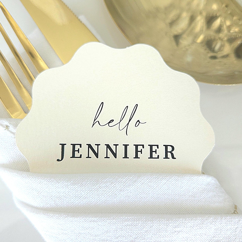 Custom Name Cards for Table - Etsy