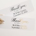 Elegant Thank You Wedding Favor Tags Personalized Mini Custom Names ...