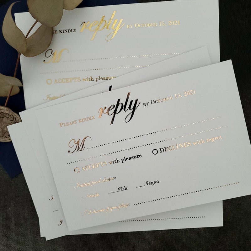 Wedding Rsvp Cards - Etsy