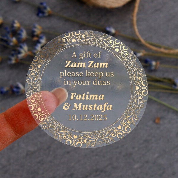 Wedding Zam Zam Stickers - Etsy