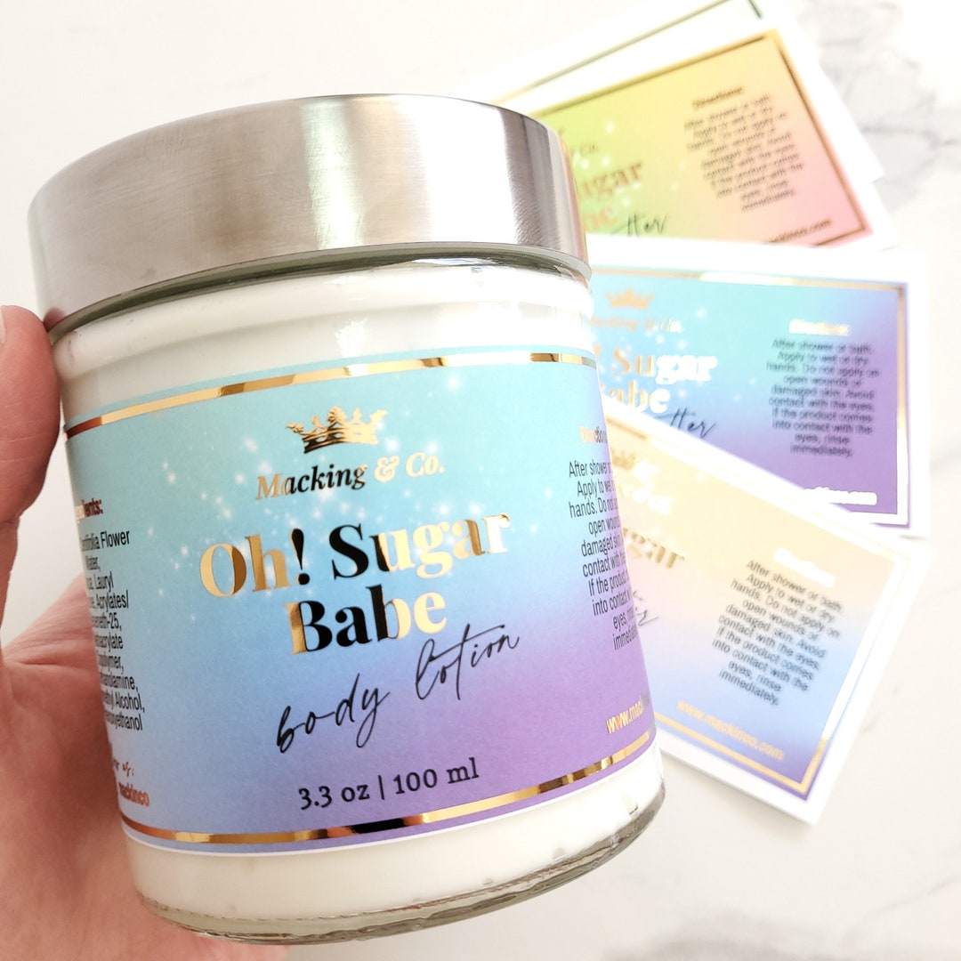 Gold Foiled Gradient Custom Labels: Personalized Packaging Stickers - Etsy