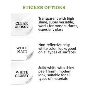 Custom Foiled Clear Logo Labels Stickers Personalized Business Logo ...