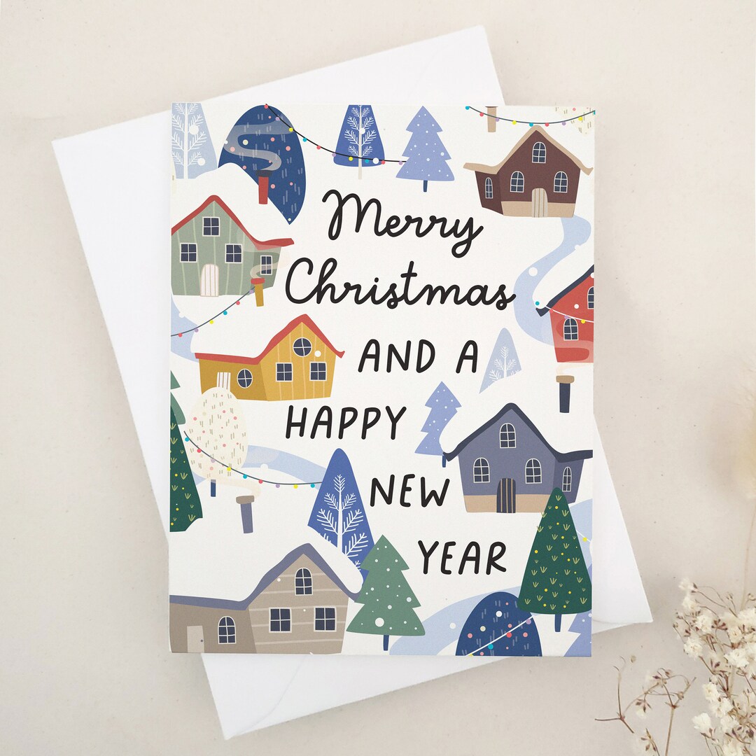 Cute Merry Christmas Card, Merry Christmas Card, Happy New Year ...