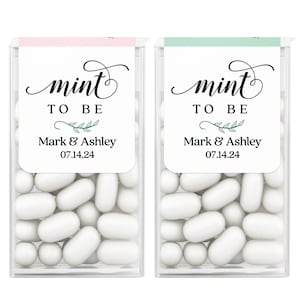Personalized Tic Tac Labels - Mint to Be Wedding Favors Labels Stickers ...